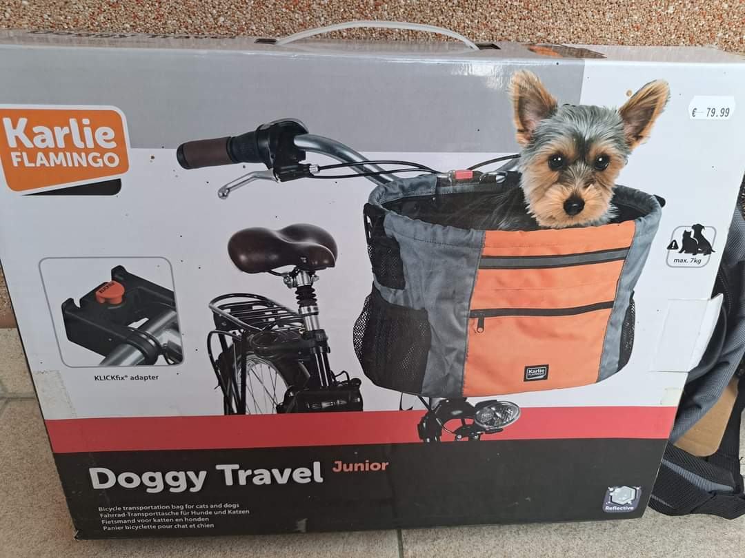 torba/košara za kolo za psa