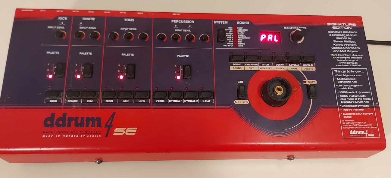 DRUM MODUL DDRUM 4SE + 2x TRIGGER