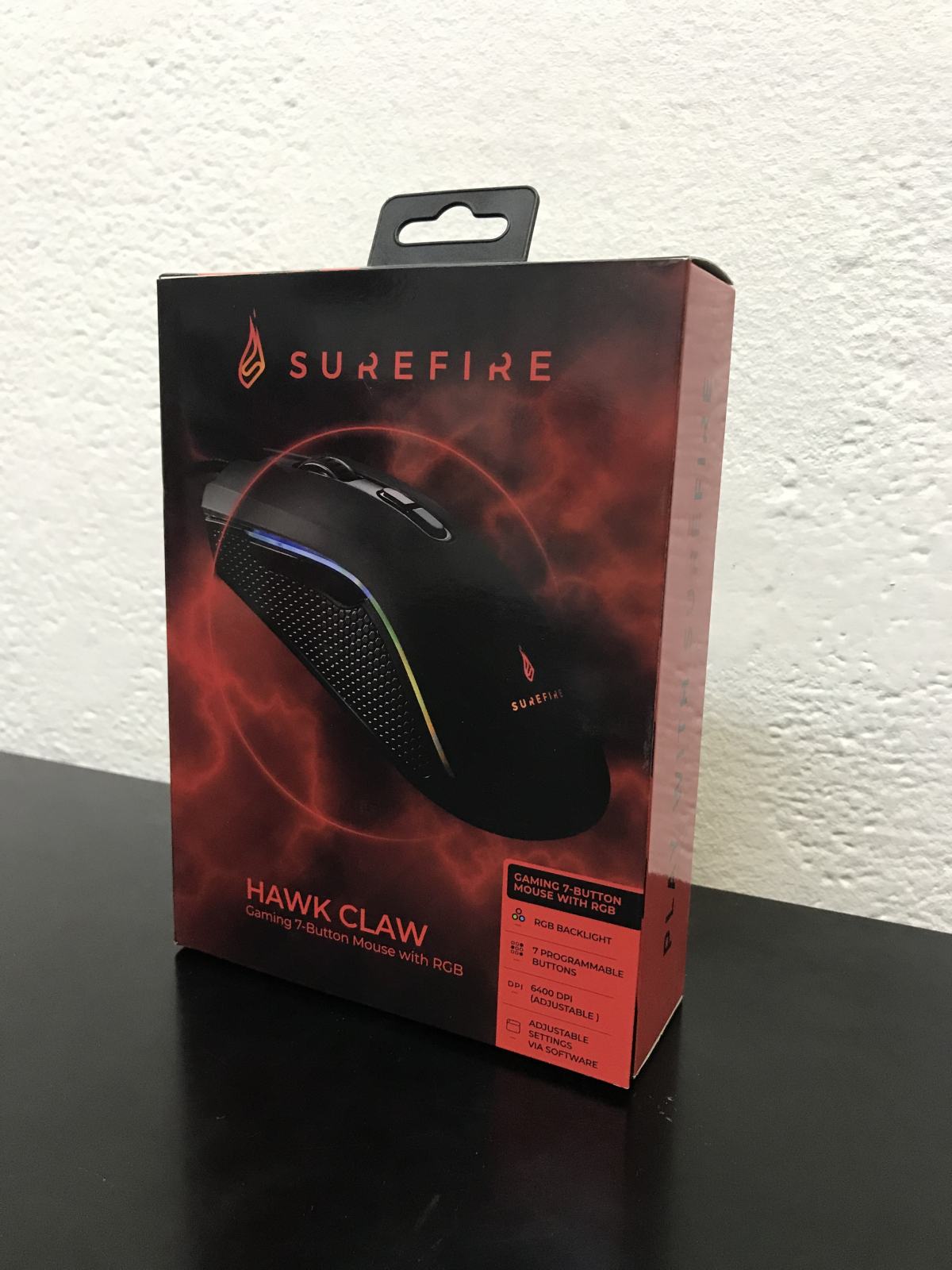 SureFire Hawk Claw miška 6400DPI GAMING MIŠKA