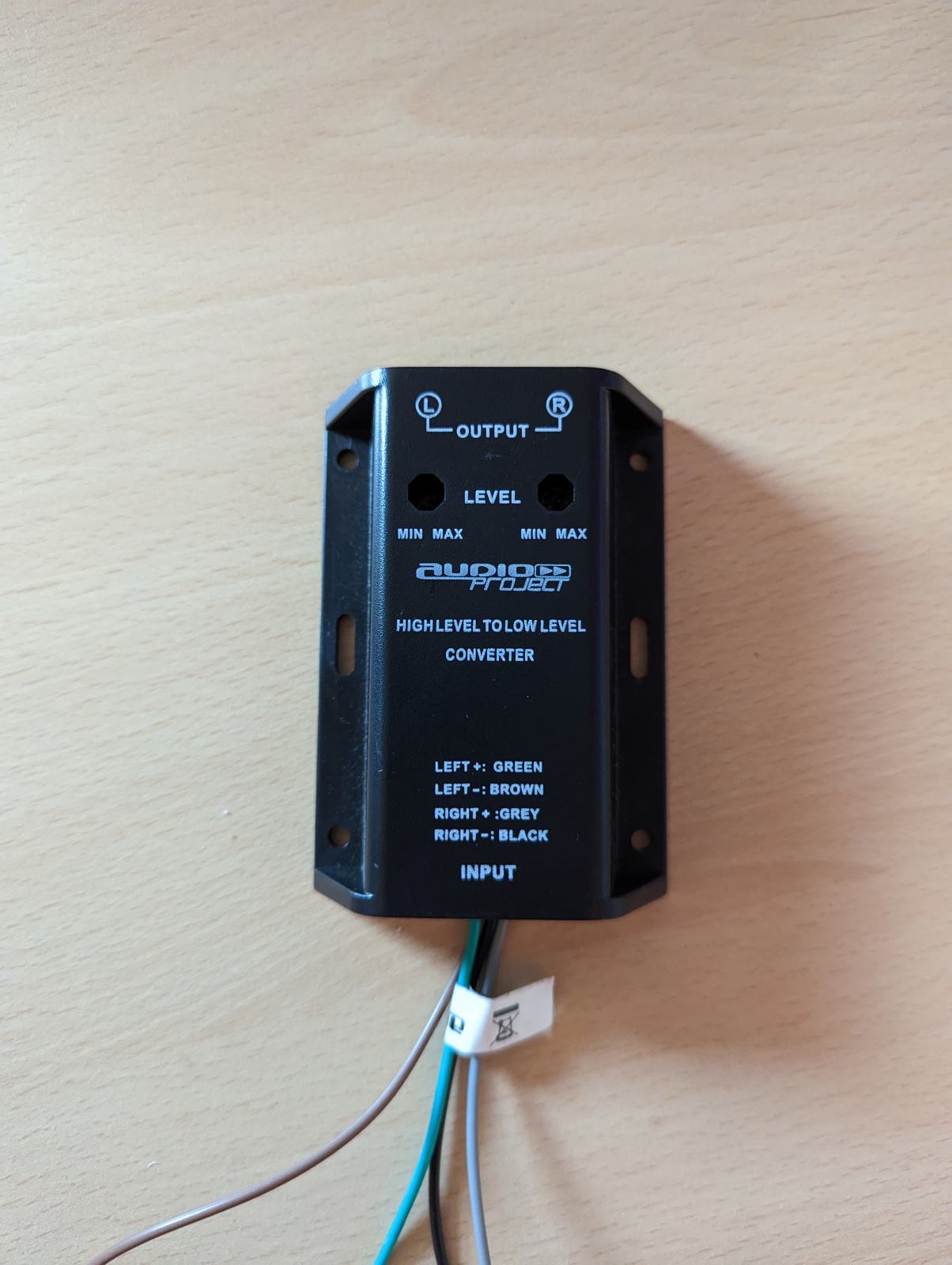 Audio project high to low level converter
