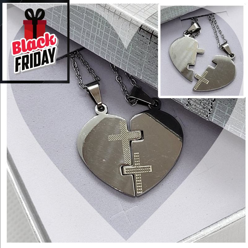 Set verižici srček za vedno