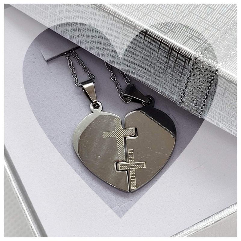 Set verižici srček za vedno