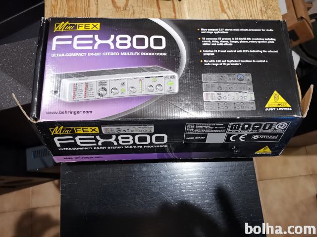 Behringer FEX800 Minifex 24-Bit Stereo Multi-FX procesor efe