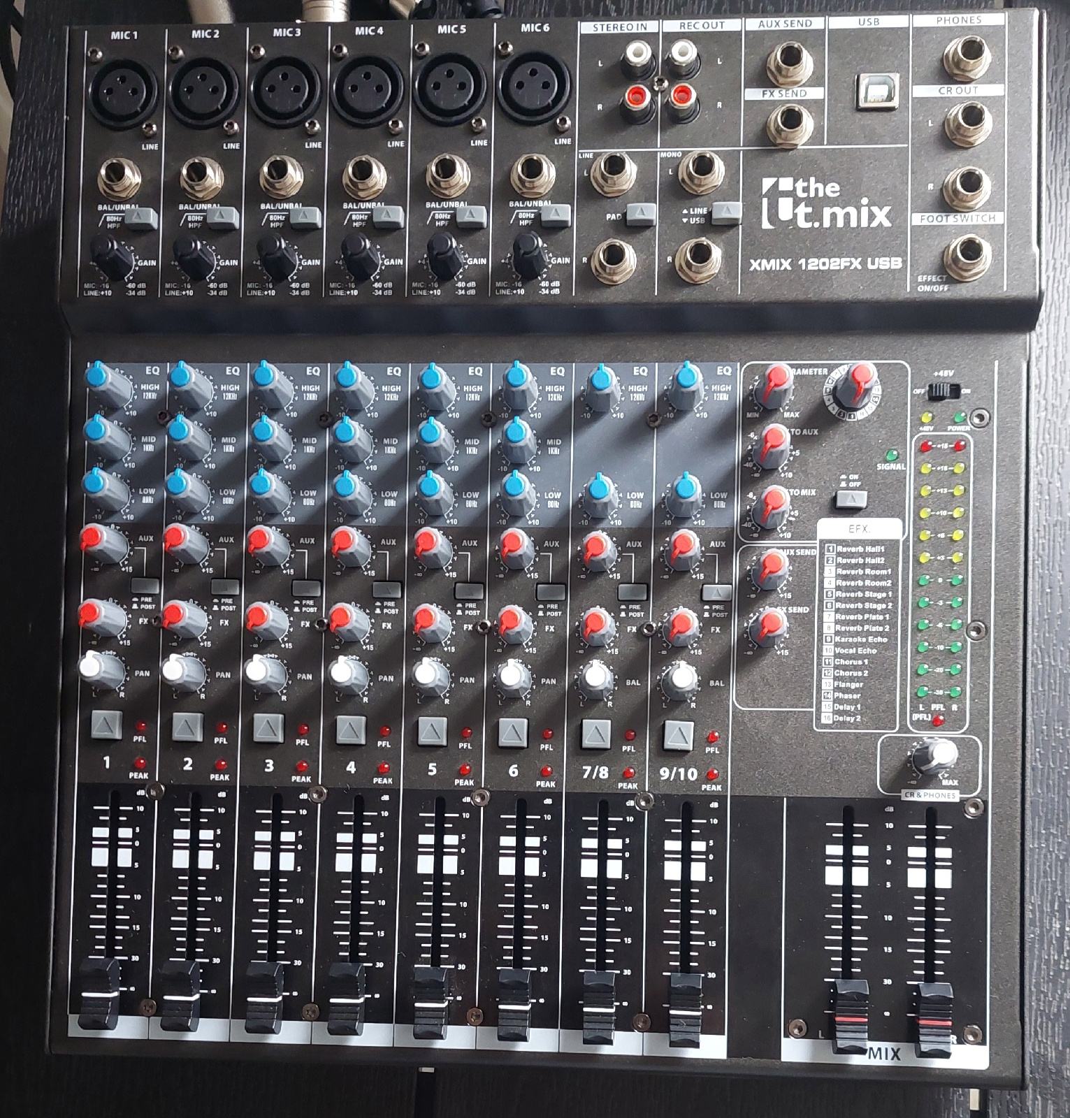 Mešalna miza t.mix xmix 1202 FX USB