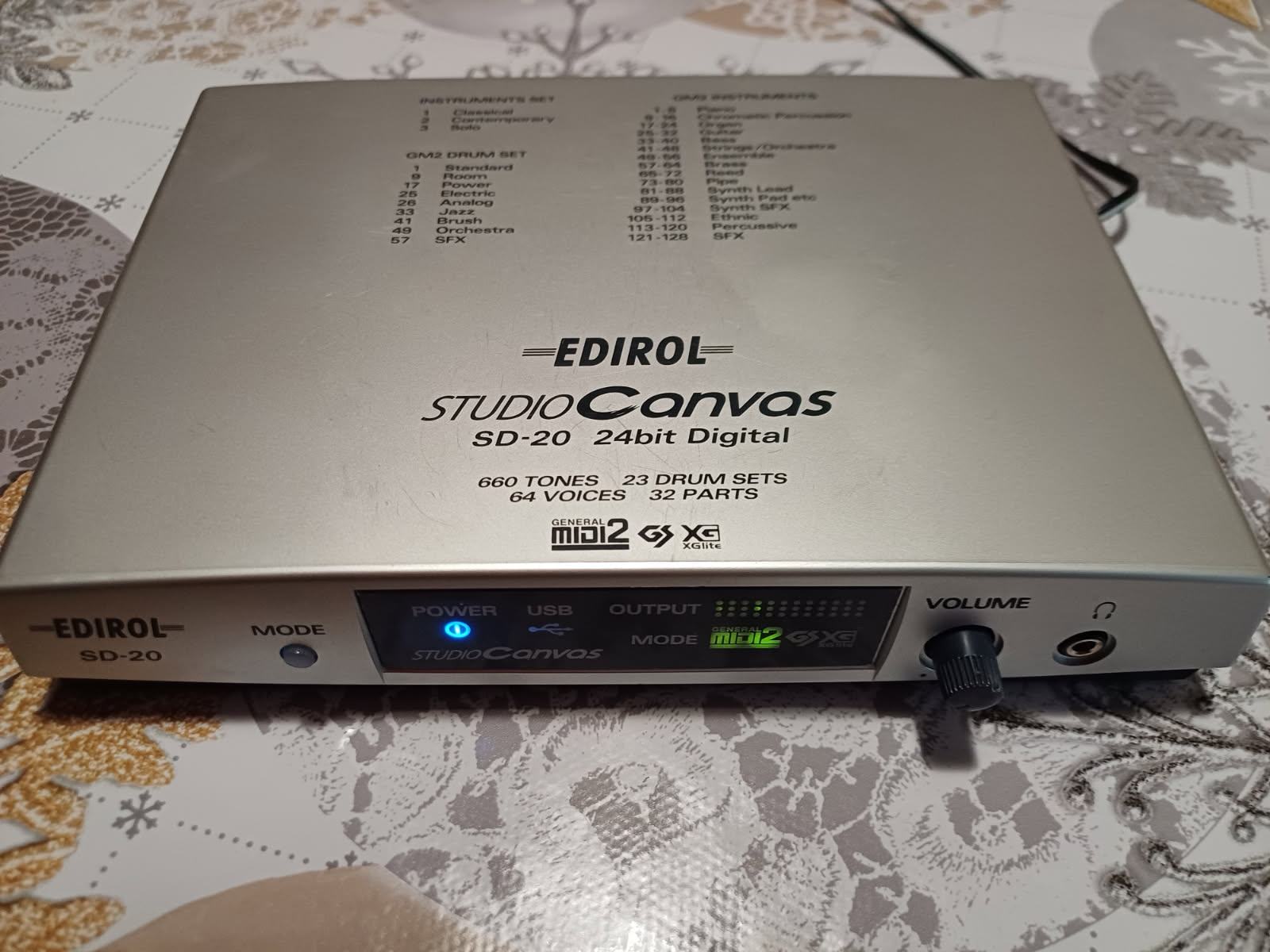 Modul EDIROL STUDIO CANVAS SD-20