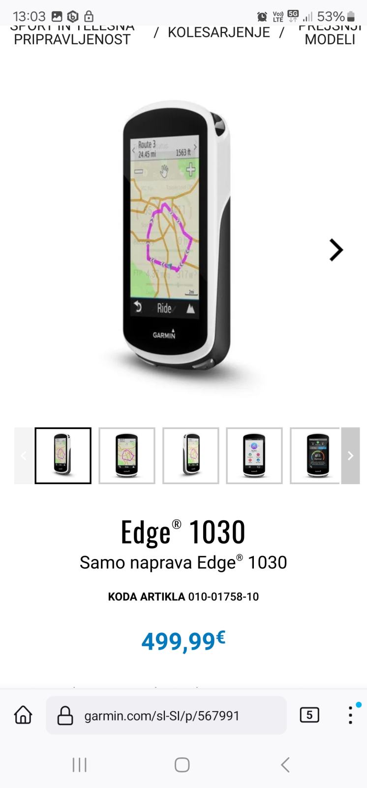 GARMIN EDGE 1030
