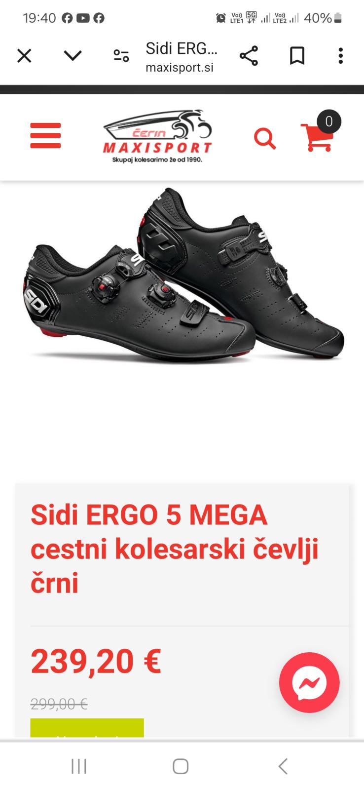 Kolesarski čevlji SIDI ERGO 5 mega