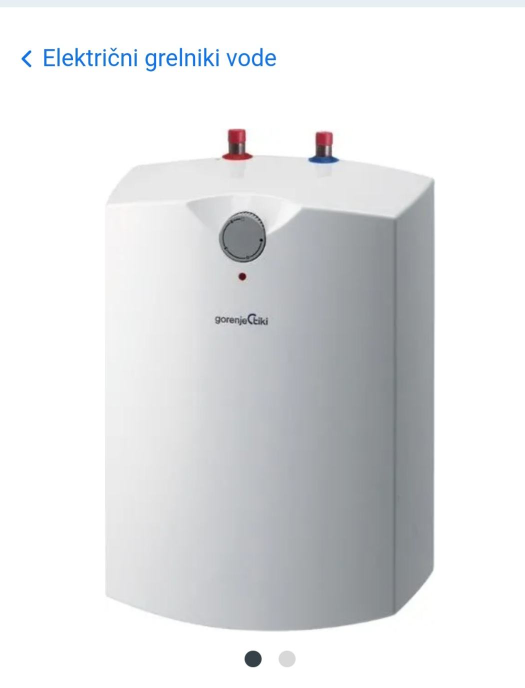Električni grelnik vode Tiki GT5U Gorenje 5l