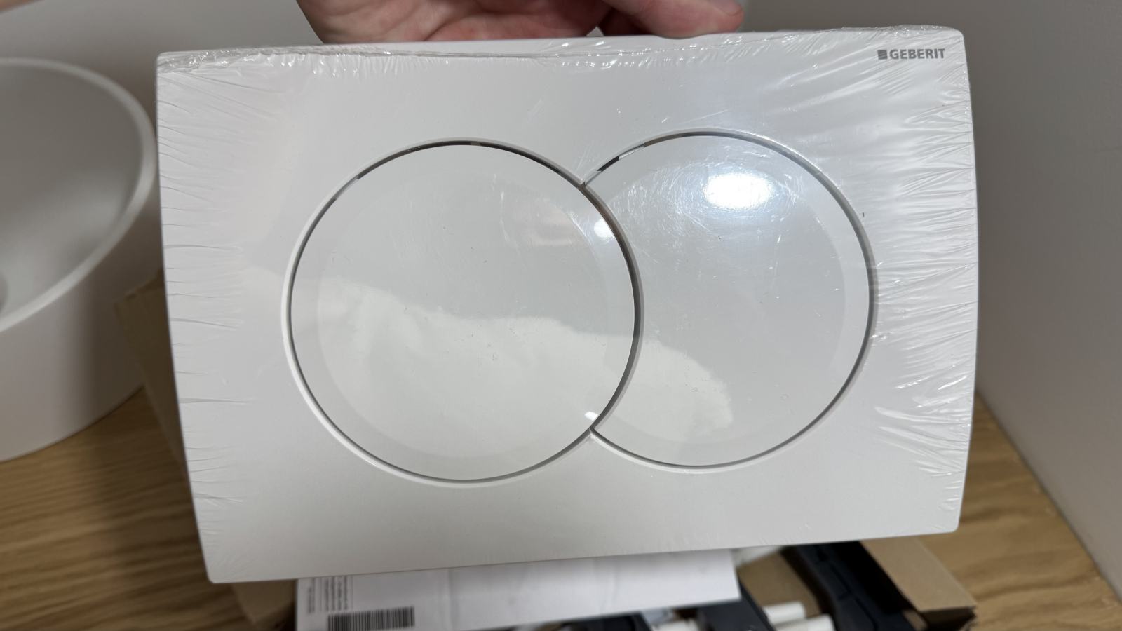 Geberit tipka DELTA bela