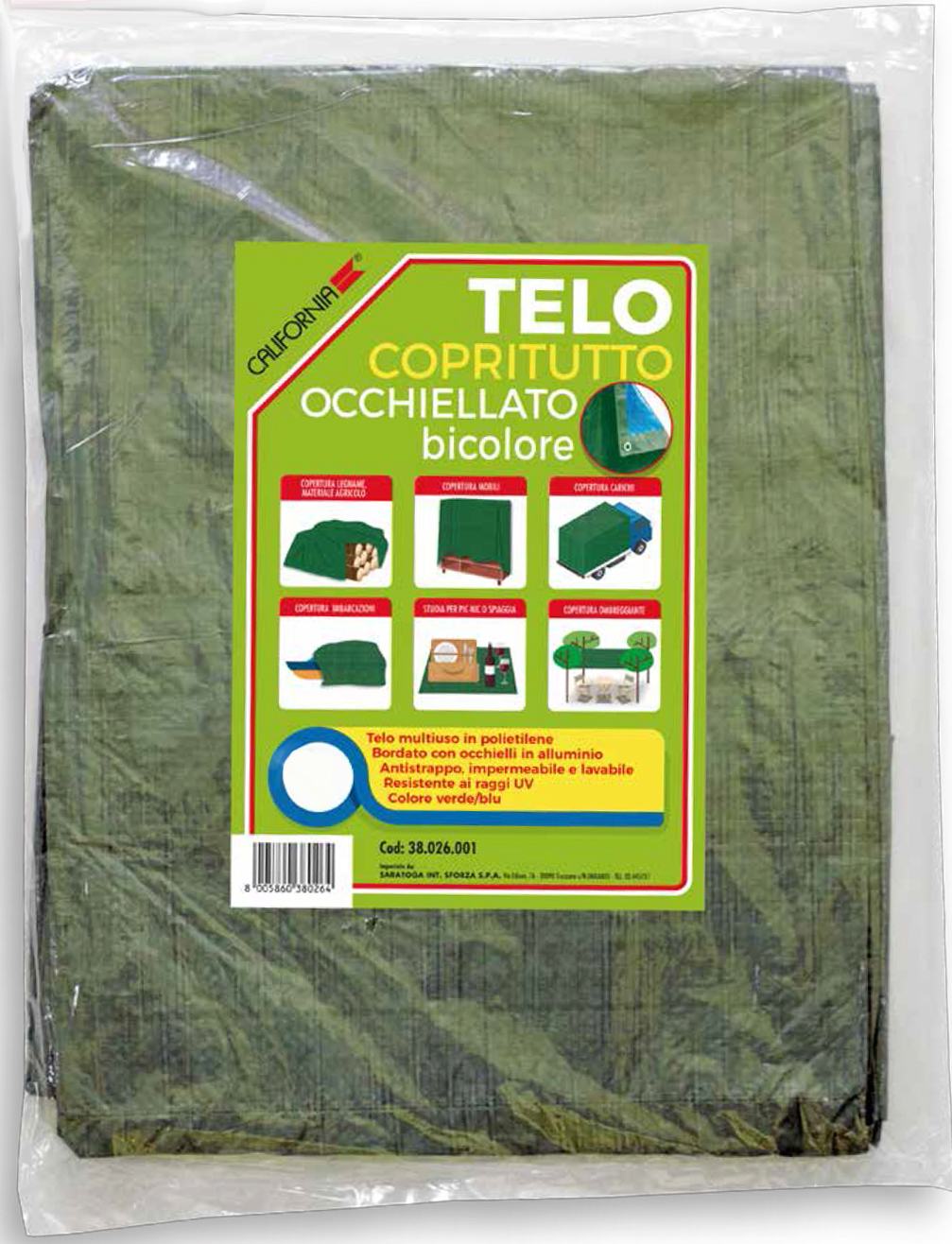 Zaščitna ponjava 4x5 m