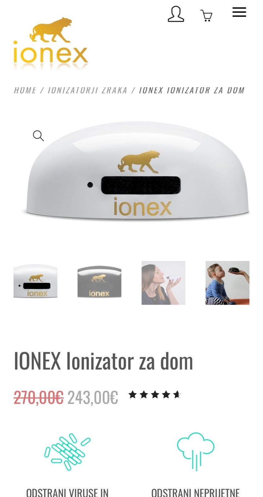 ionex ionizator