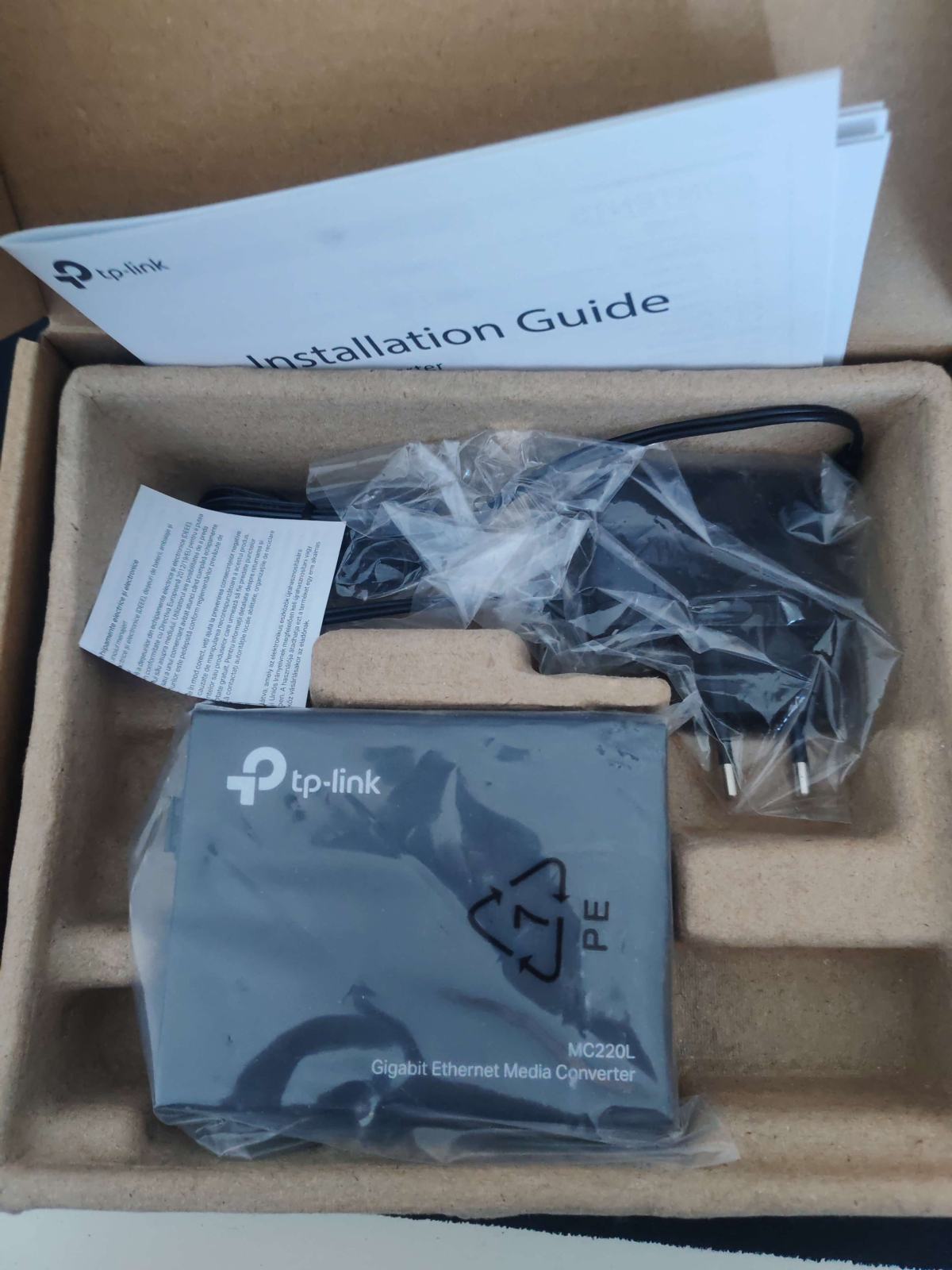 TP-Link MC220L(UN) v4 – Gigabit SFP Media Converter