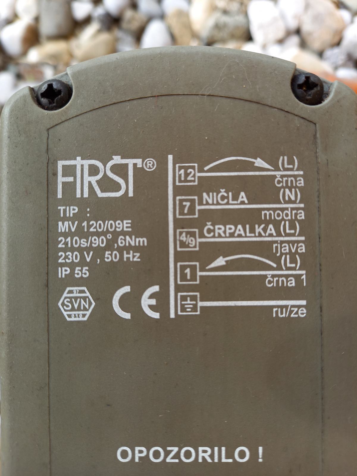 MOTORNI POGON MV120/09E 210s/90 FIRŠT ,VENTIL 3P 5/4