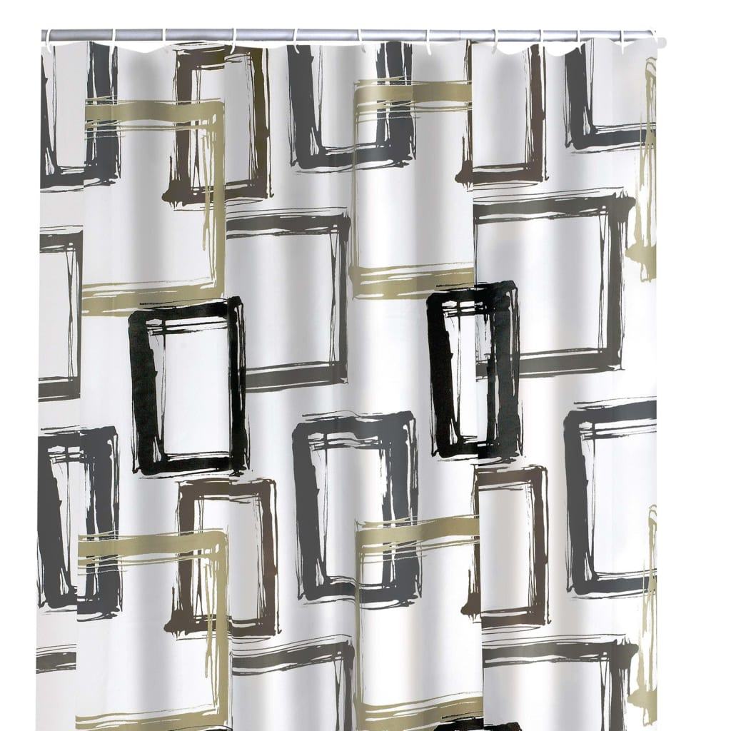 RIDDER Zavesa za tuš Pattern Brown 180x200 cm