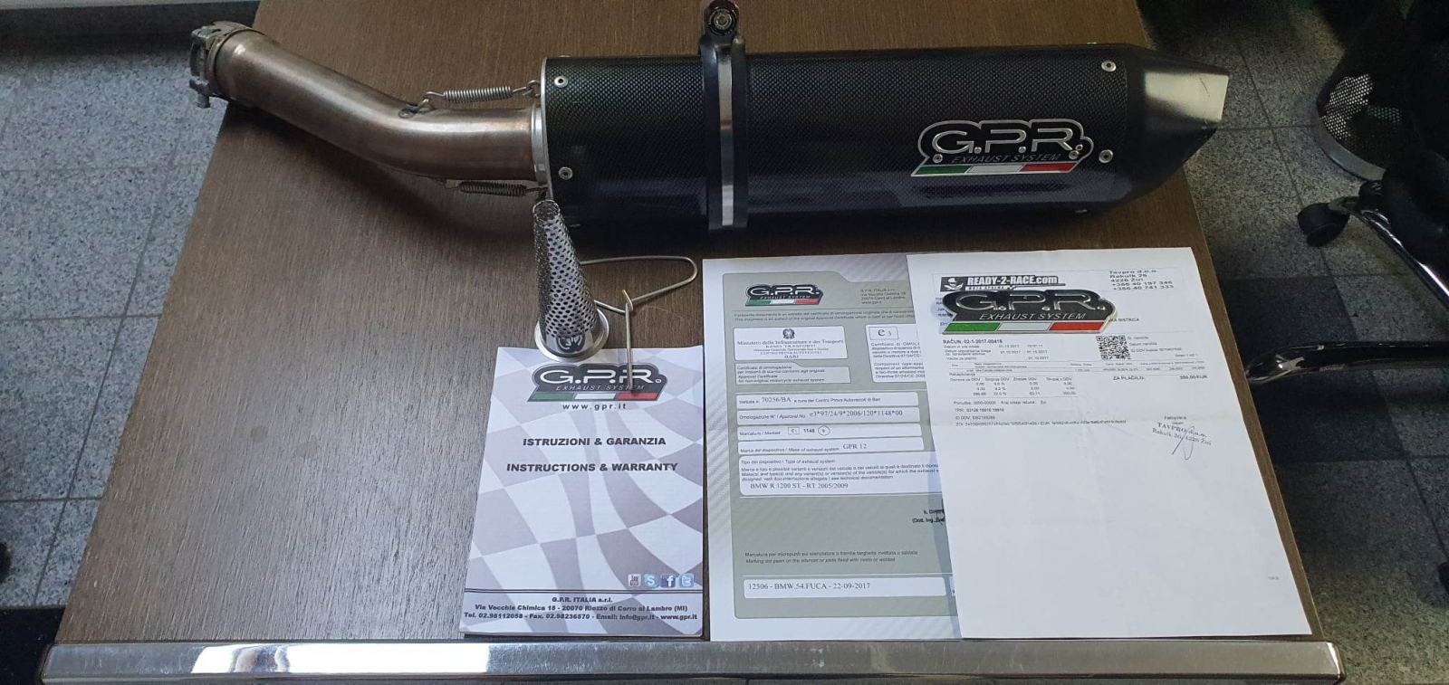 Športni izpuh GPR za BMW R1200 RT (2005-2009)