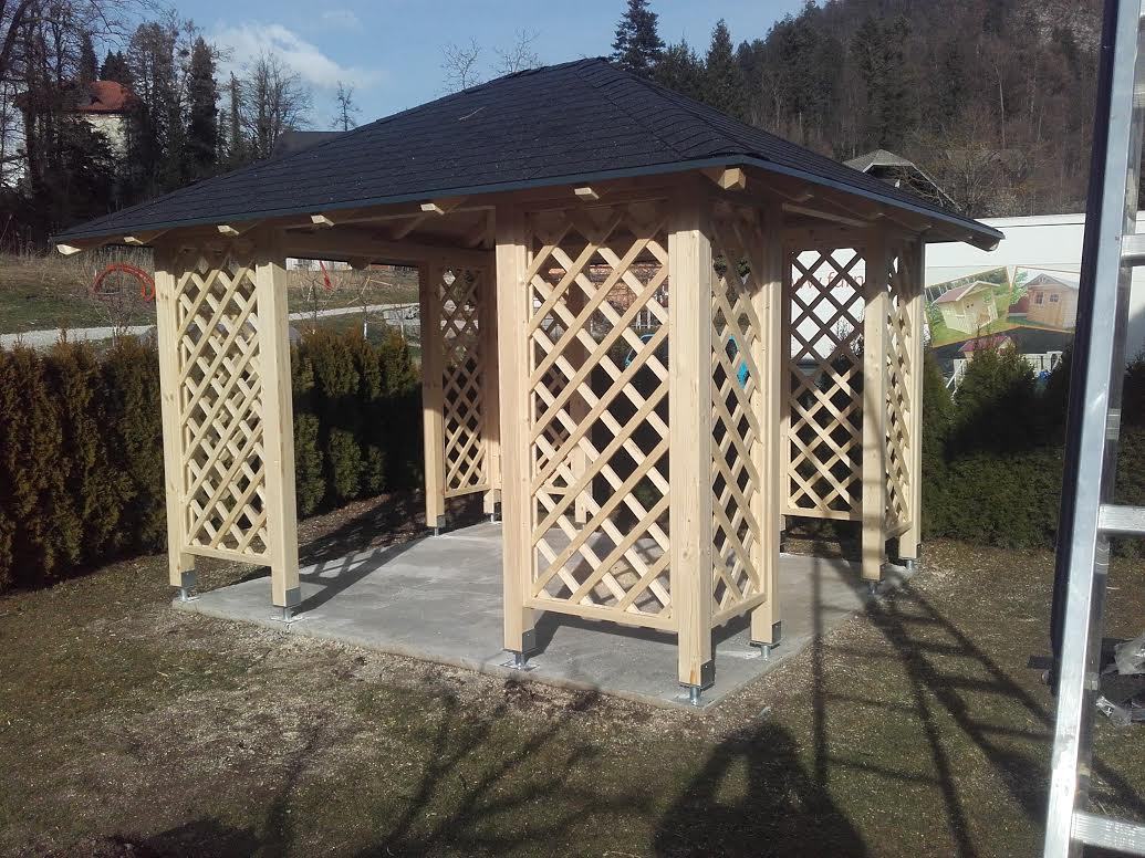 PAVILJON 3x3,VRTNI PAVILJON ,LESENI PAVILJON,TERASA