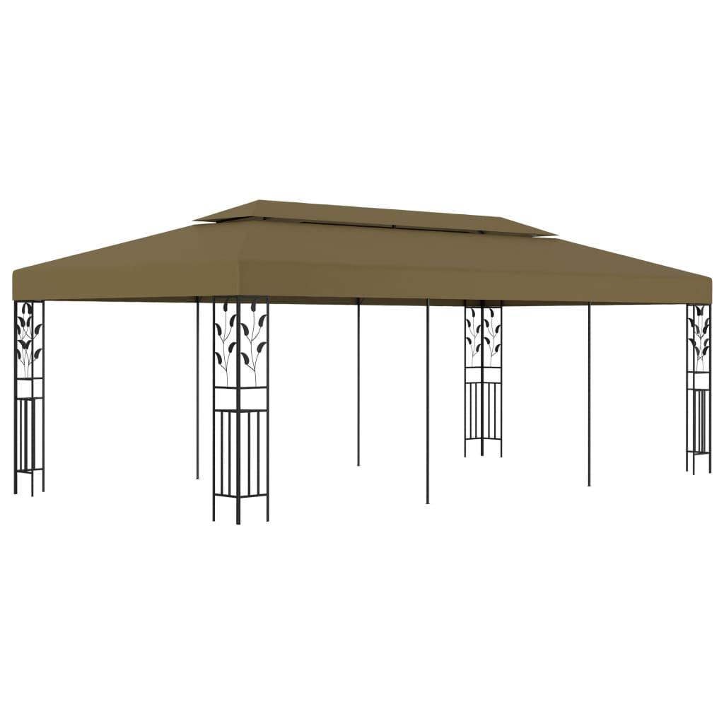 Paviljon 6x3 m taupe 180 g/m²