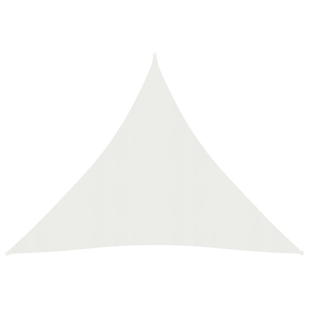 Senčno jadro 160 g/m² belo 6x6x6 m HDPE
