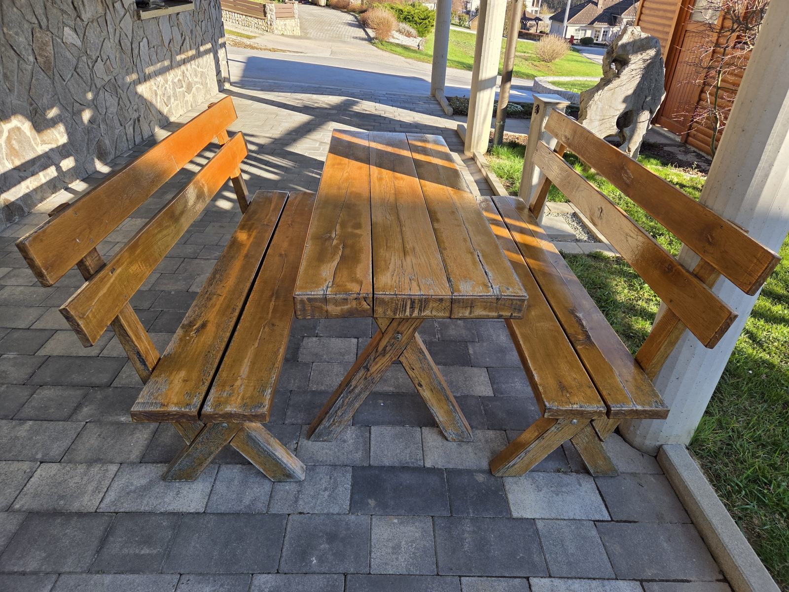 Vrtna garnitura -hrast