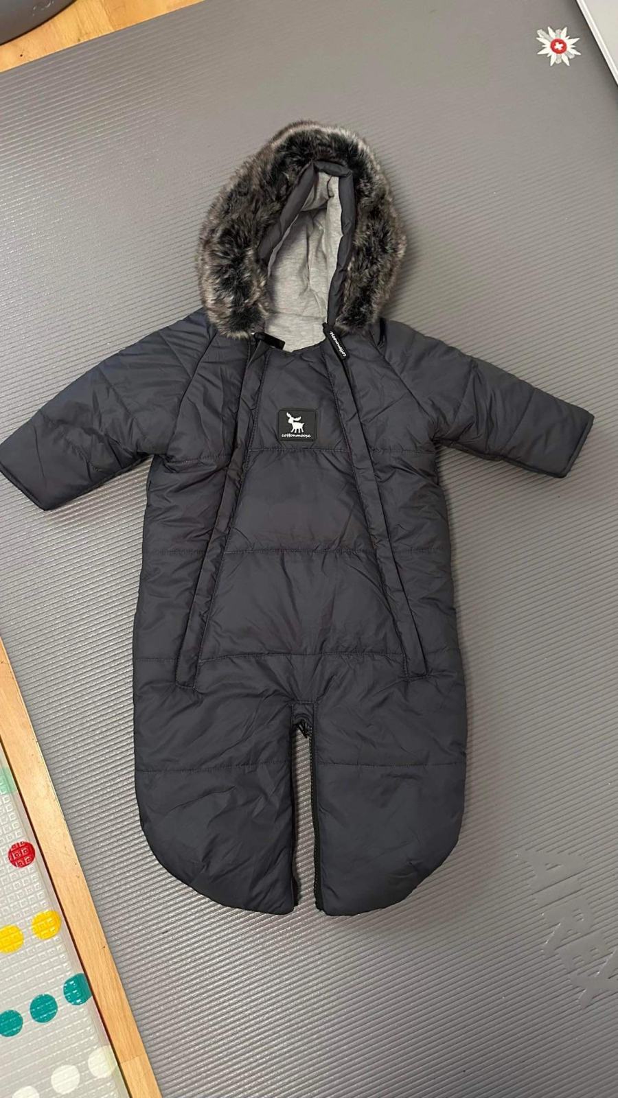 Cottonmoose pajac 0-6m antracit