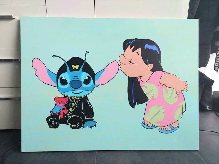 Otroska slika lilu & stich ( risanka )