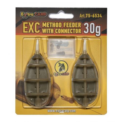 Krmilnik Extra Carp Method Feeder 30g/SET 2 kosa