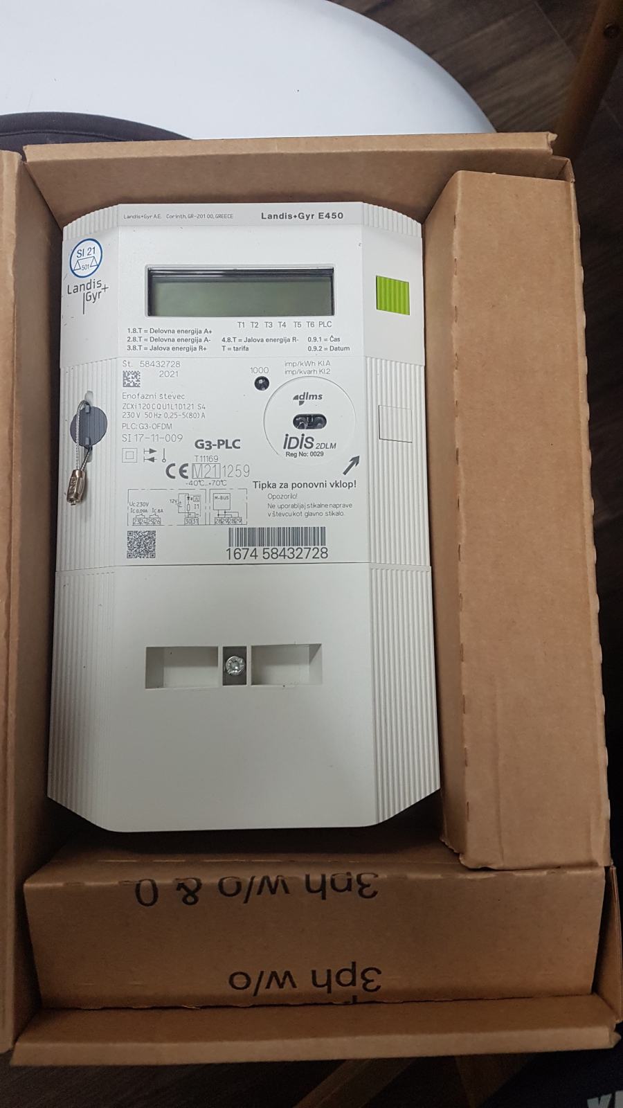 Elektro števec (odštevalni števec) Landis+Gyr E450