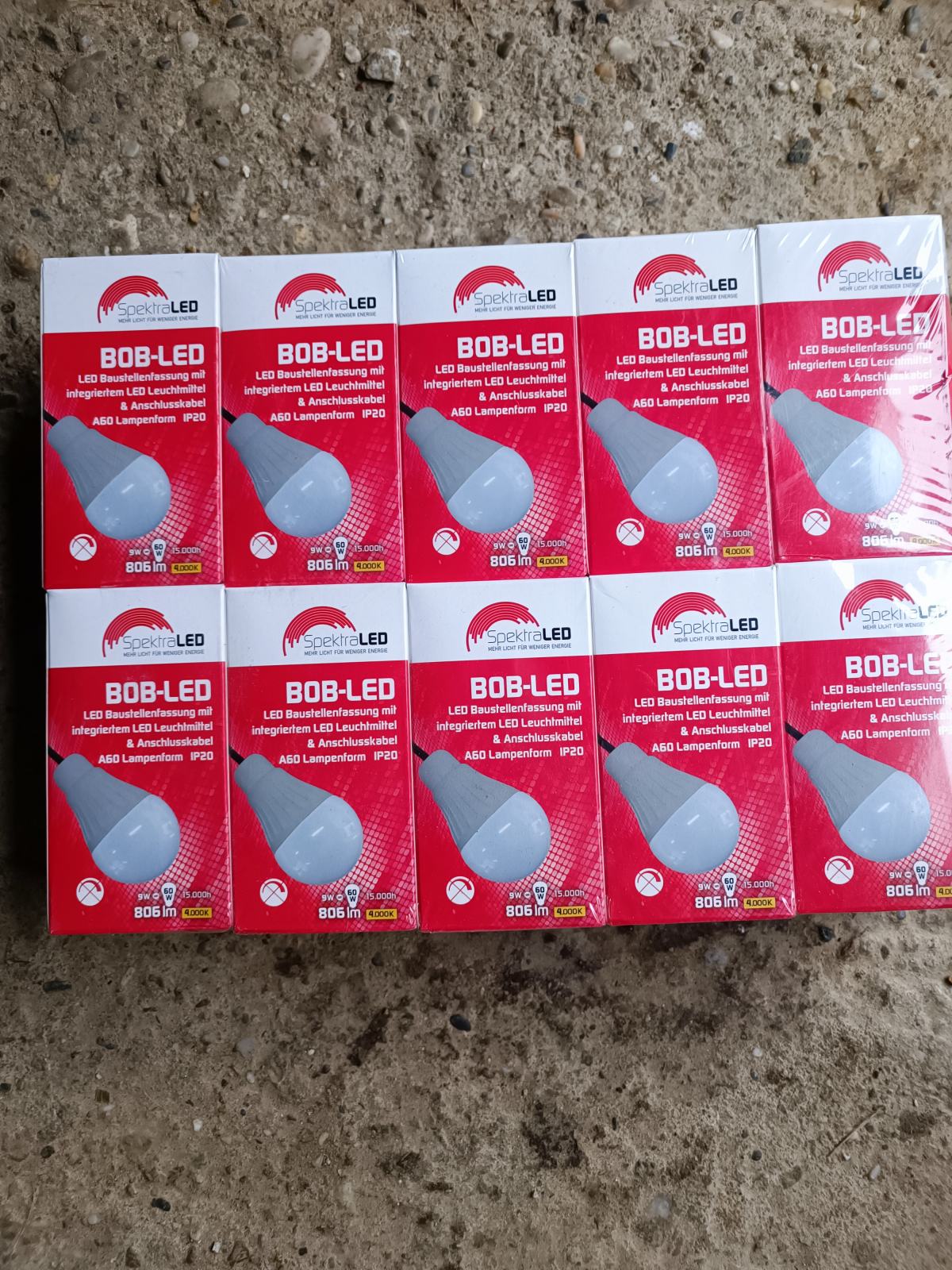 NOVO - Gradbene LED žarnice - Spektra Led, Bob-led 9W/4000K