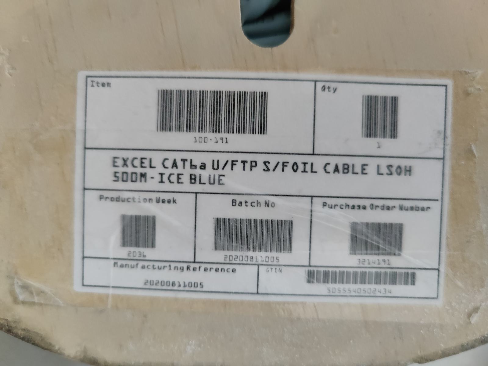Inštalacijski kabel EXCEL CAT6A U/FTP 75m UTP