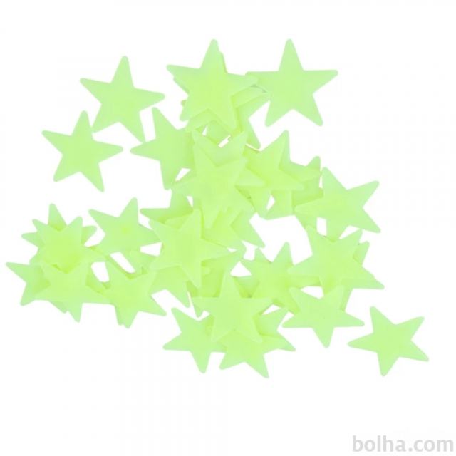 Fluorescentne dekorativne zvezdice