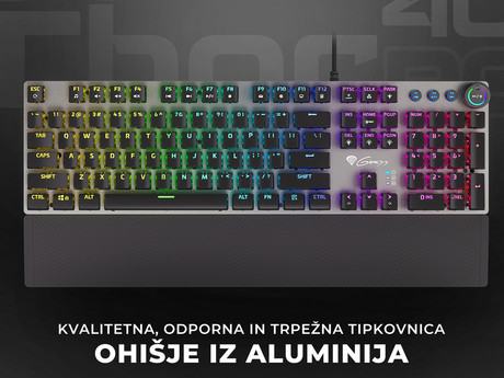 GENESIS THOR 400 RGB gaming tipkovnica, RGB osvetlitev, mehanska, mult