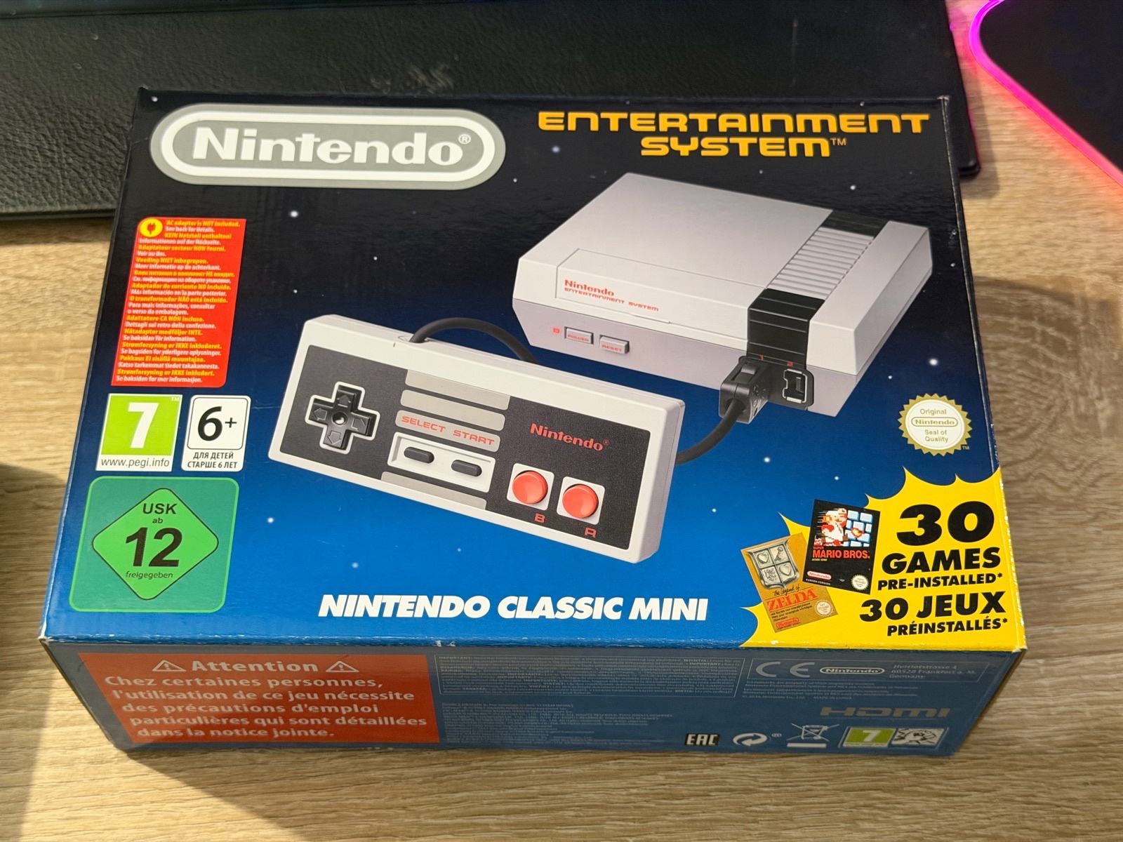 Nintendo classic mini games entertainment system