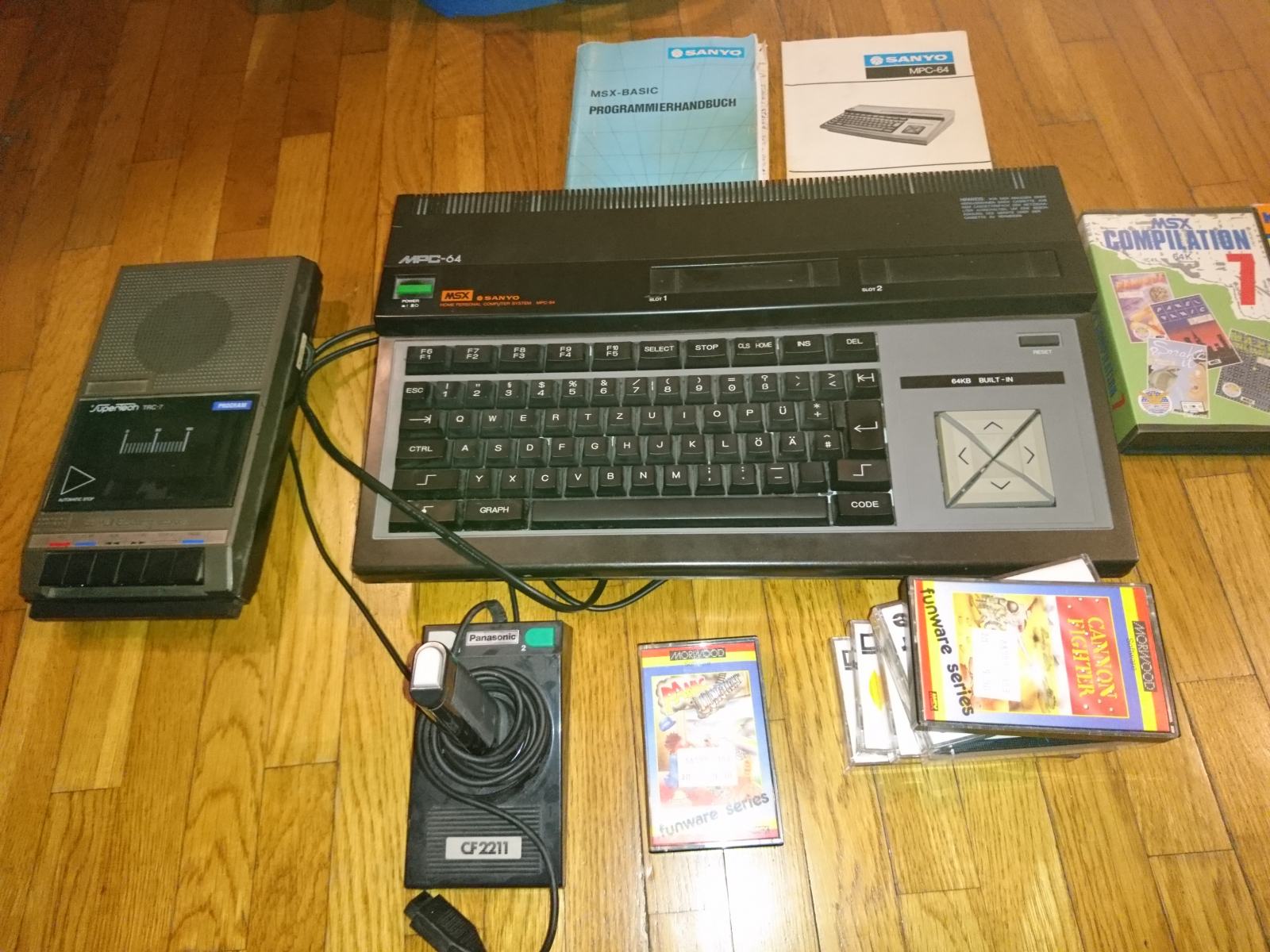 Sanyio msx 64 osebni računalnik Vintage 1984
