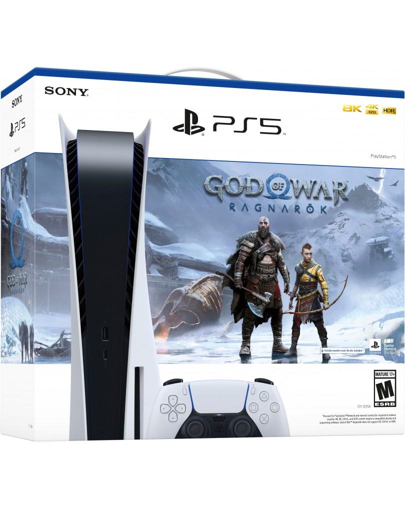 Sony PlayStation 5 (PS5) 4K blueray + igra God of War Ragnarök + Sony