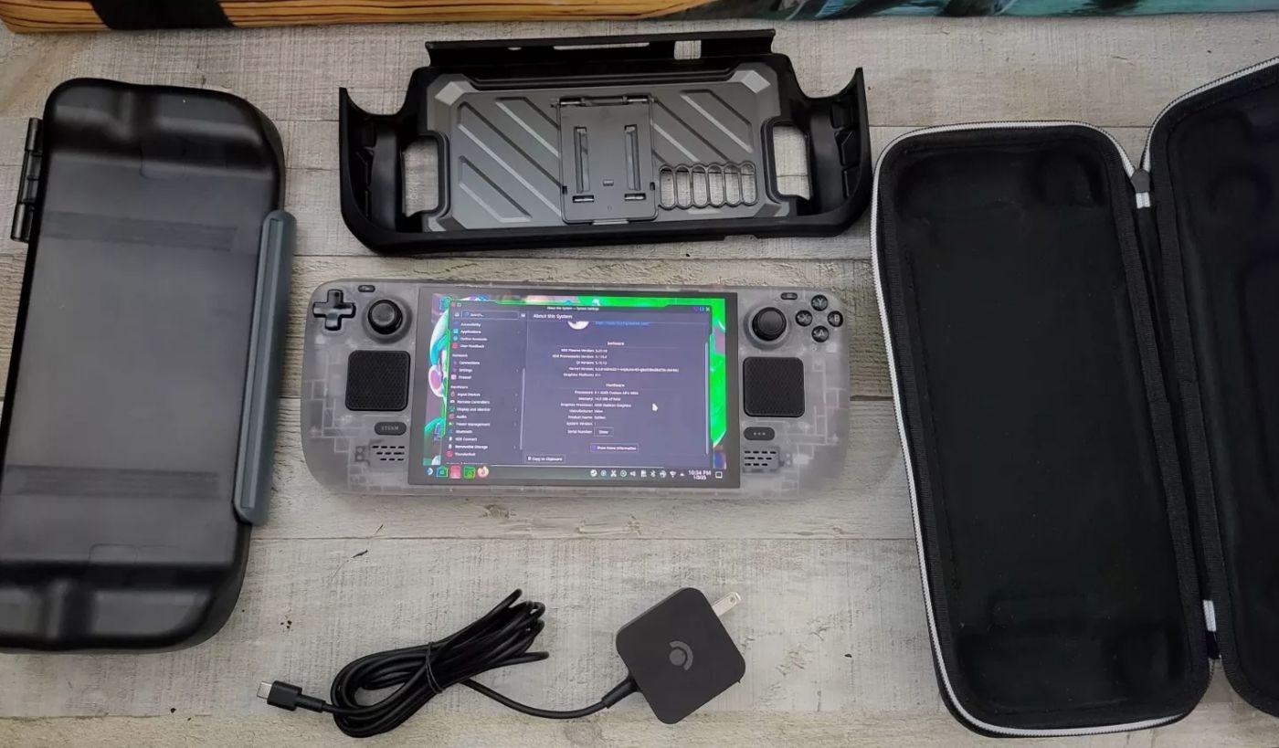 Steam Deck OLED 1TB Custom Glow In The Dark Shell