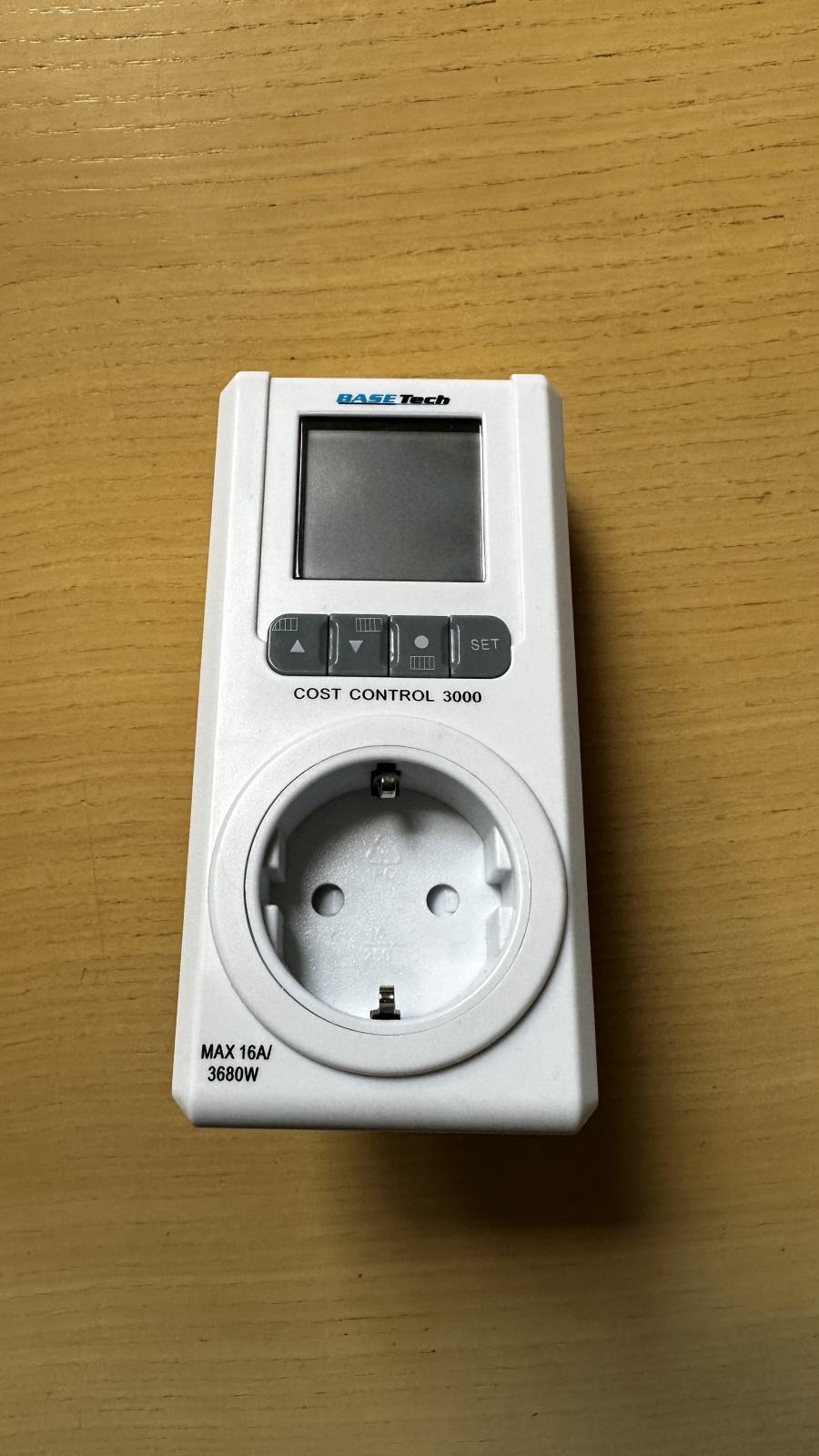 Basetech COST CONTROL 3000 Merilnik stroškov energije z LCD-jem