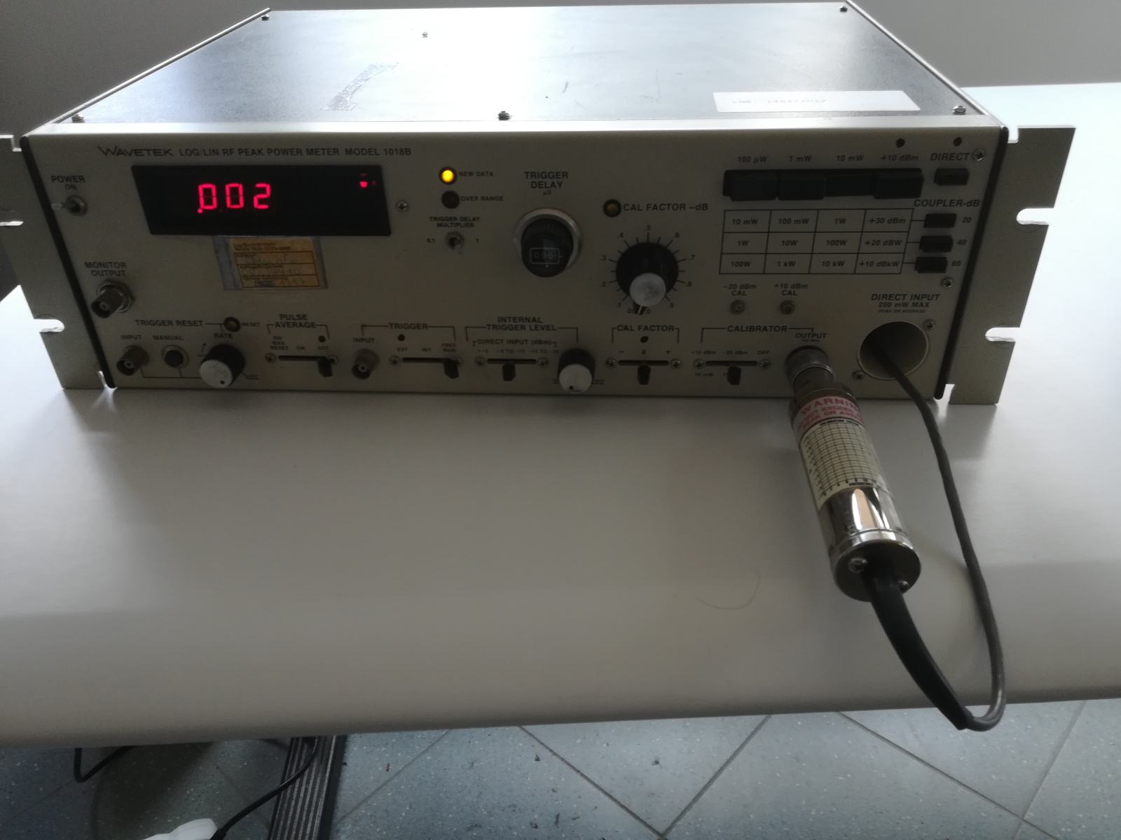 MIKROVALOVNI MERILNIK MOČI MICROWAVE POWER METER WAVETEK 1018B