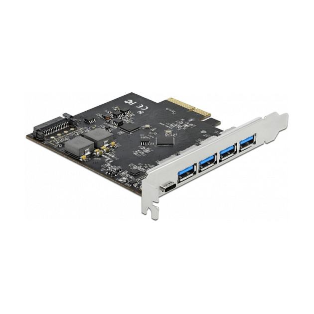 Kartica PCI Express x4 za 1 x USB Type-C™ + 4 x USB Type-A - Su
