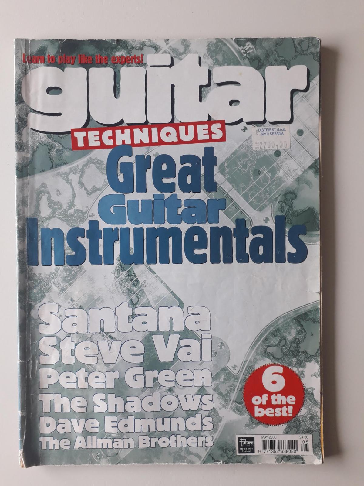 GUITAR, TECHNIQUES, GREAT GUITAR INSTRUMENTALS, NOTE ZA KITARO