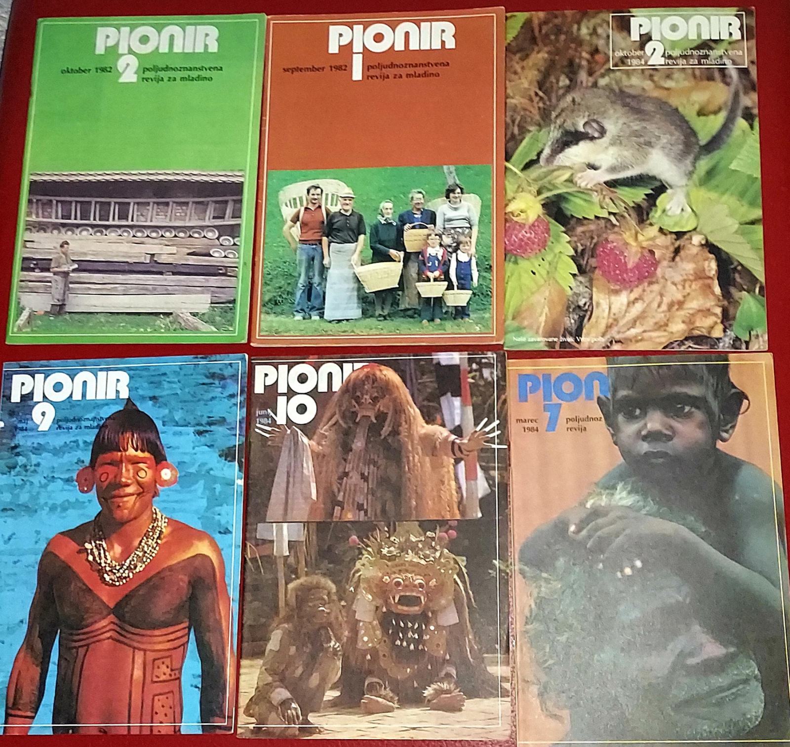 REVIJA Pionir leto 1982,1983,1984,1985 28 kosov
