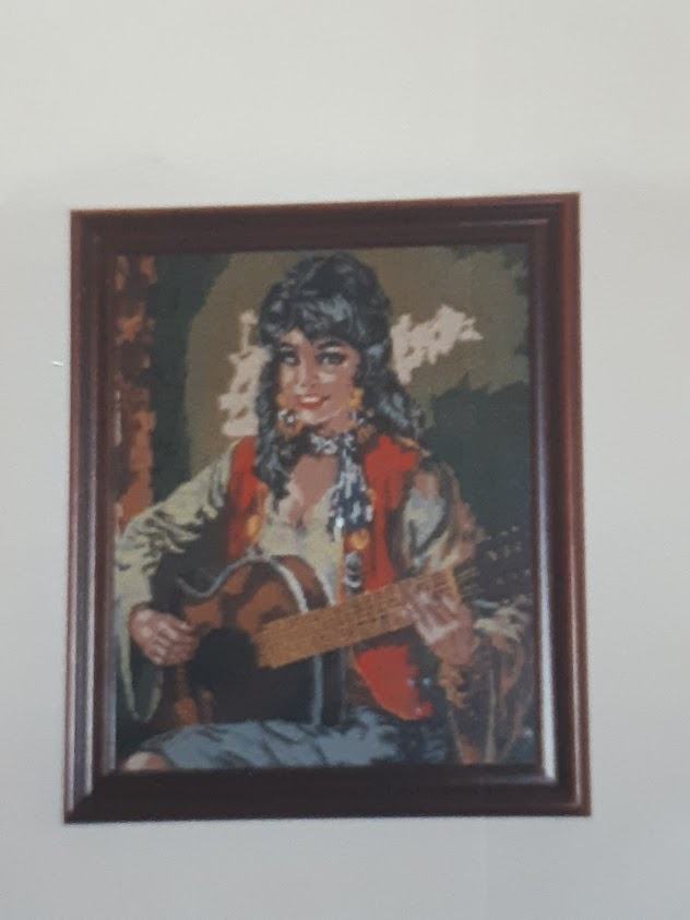 Gobelin z okvirjem - Ciganka