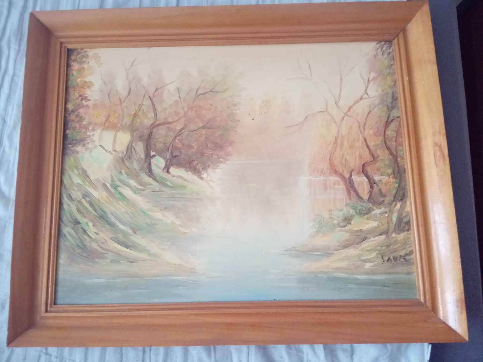 SLIKA V OKVIRJU 60 X 77 OLJE NA PLATNO CENA 125 EUR