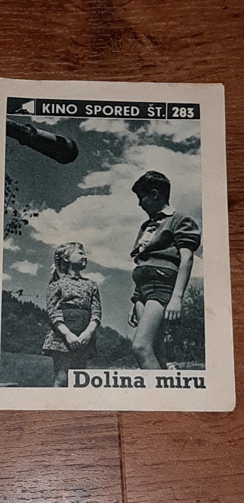 DOLINA MIRU KINO SPORED BORIS KRALJ SLOVENSKI FILM PLAKAT