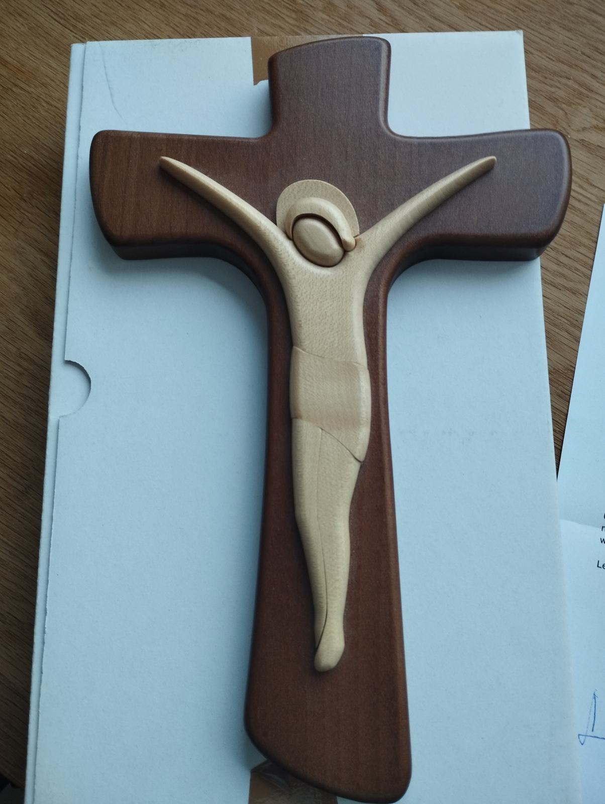 Razpelo, križ-intarzija velik (28 cm)