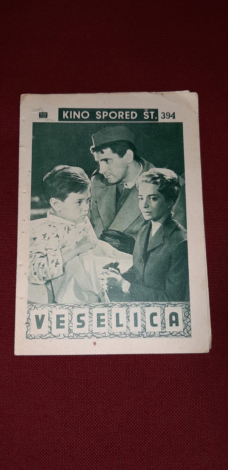 SLOVENSKI FILM VESELICA KINO REKLAMA MIHA BALOH LOJZE ROZMAN