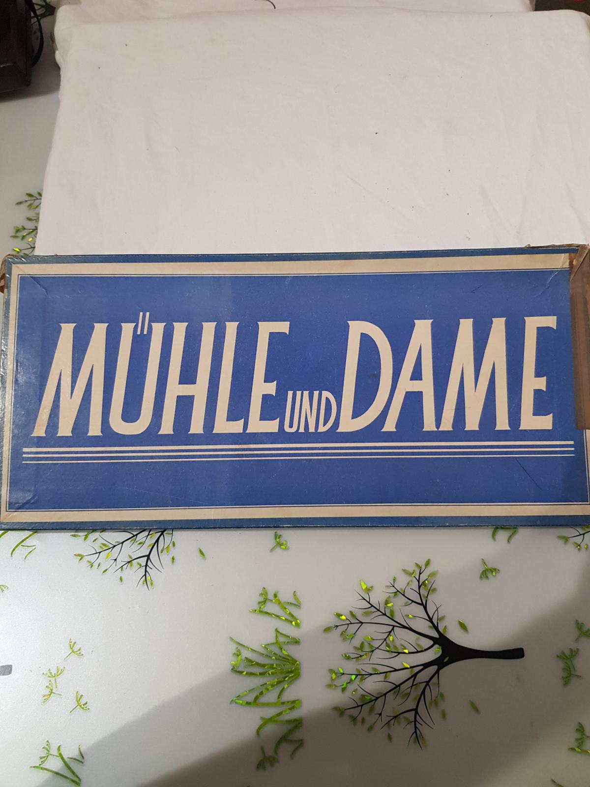 Vintage družabna igra MLIN in DAMA