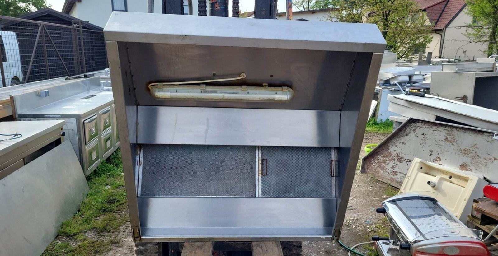 STENSKA NAPA Z LOVILCI MAŠČOB – INOX - 100 cm