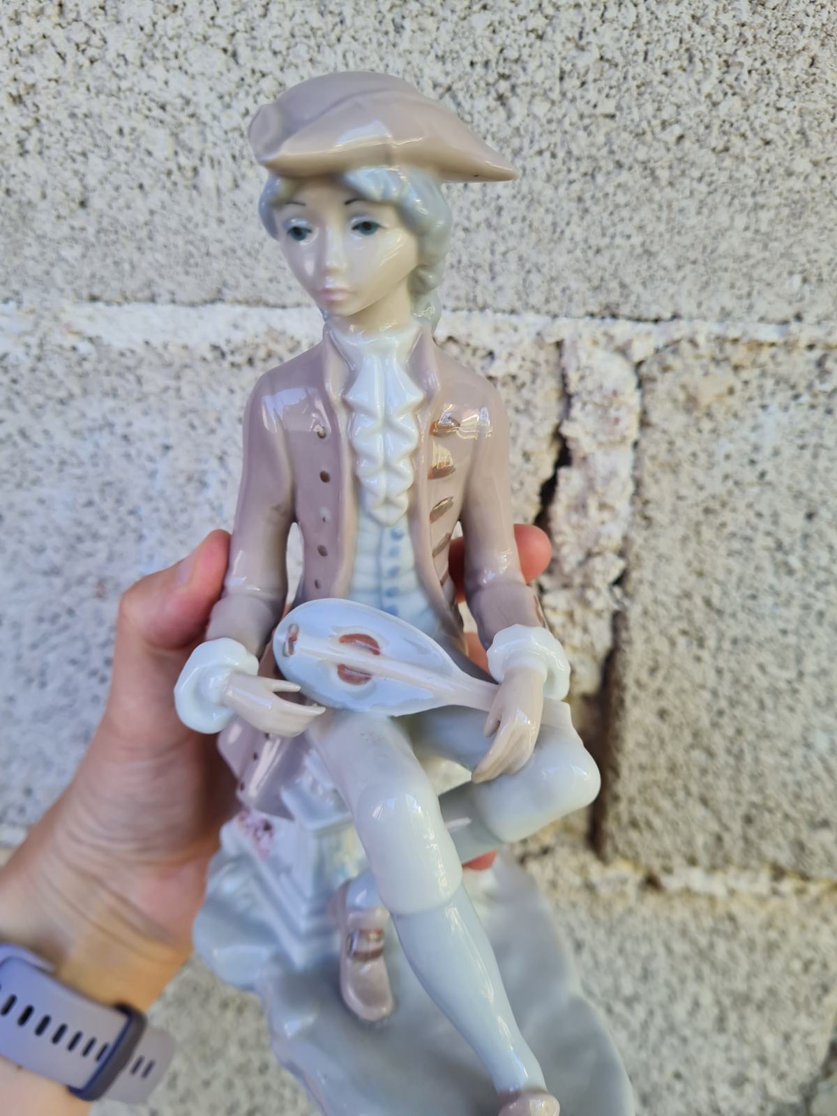 Kipec iz porcelana, violinist, Casades, made in Spain