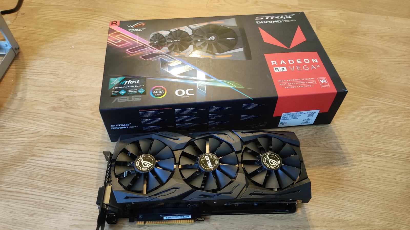 Graficna kartica Asus Radeon RX Vega 56 Strix OC 8GB HBM2 PCIe