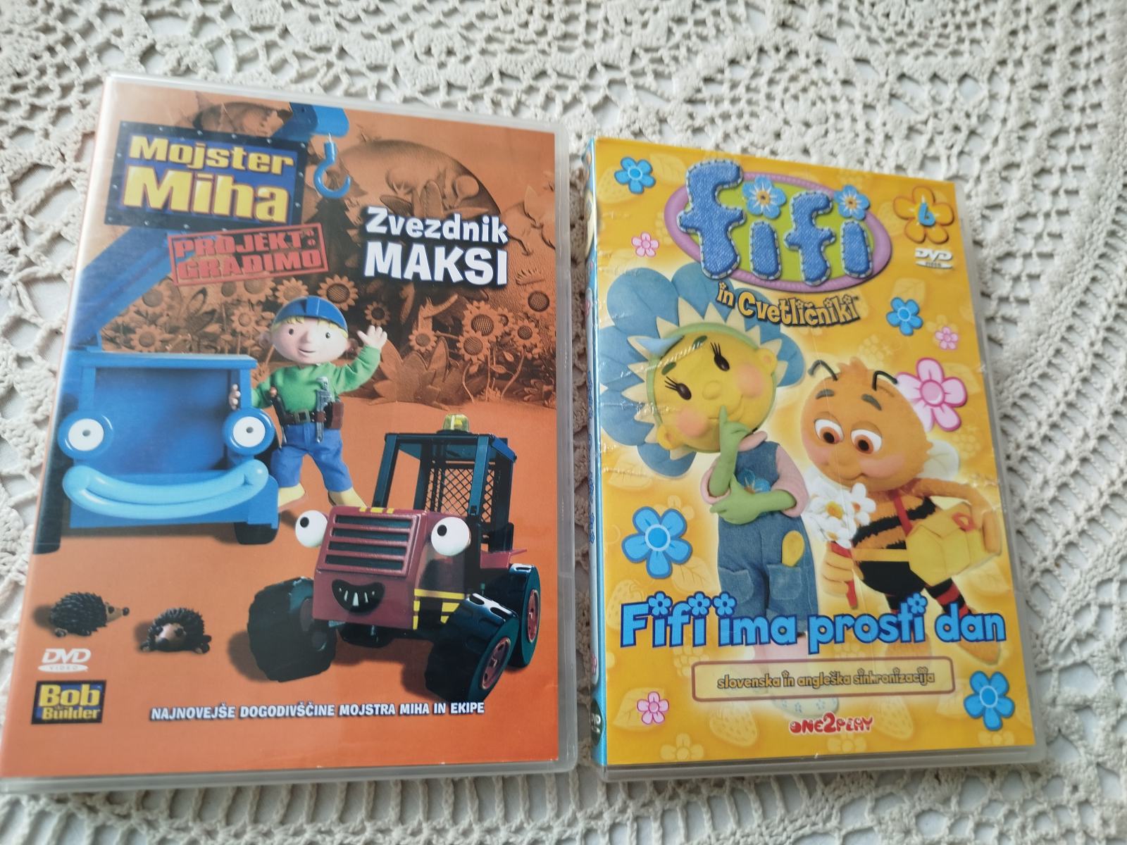 DVD Mojster Miha in DVD Fifi in Cvetličniki, za najmlajše